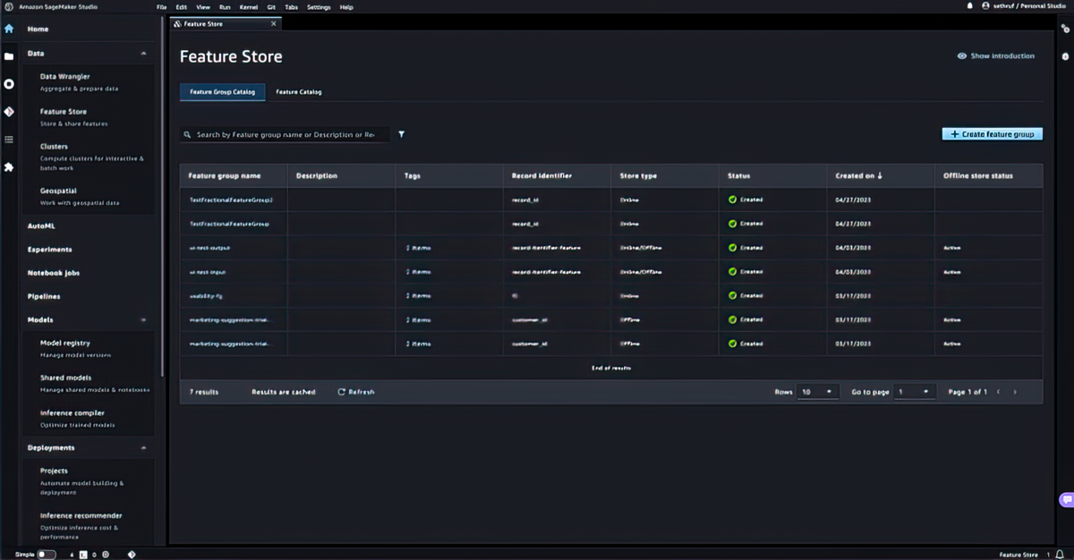 Amazon SageMaker Feature Store for machine learning (ML) – Amazon Web Services